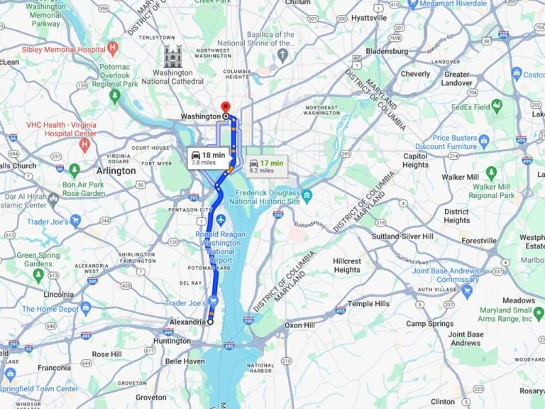 Travel from Alexandria VA to Washington DC: Best Transportation Options ...
